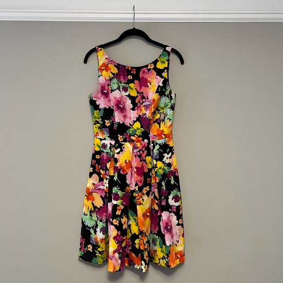 The Limited | Dresses | The Limited Bright Floral 5s Retro Style Party ...